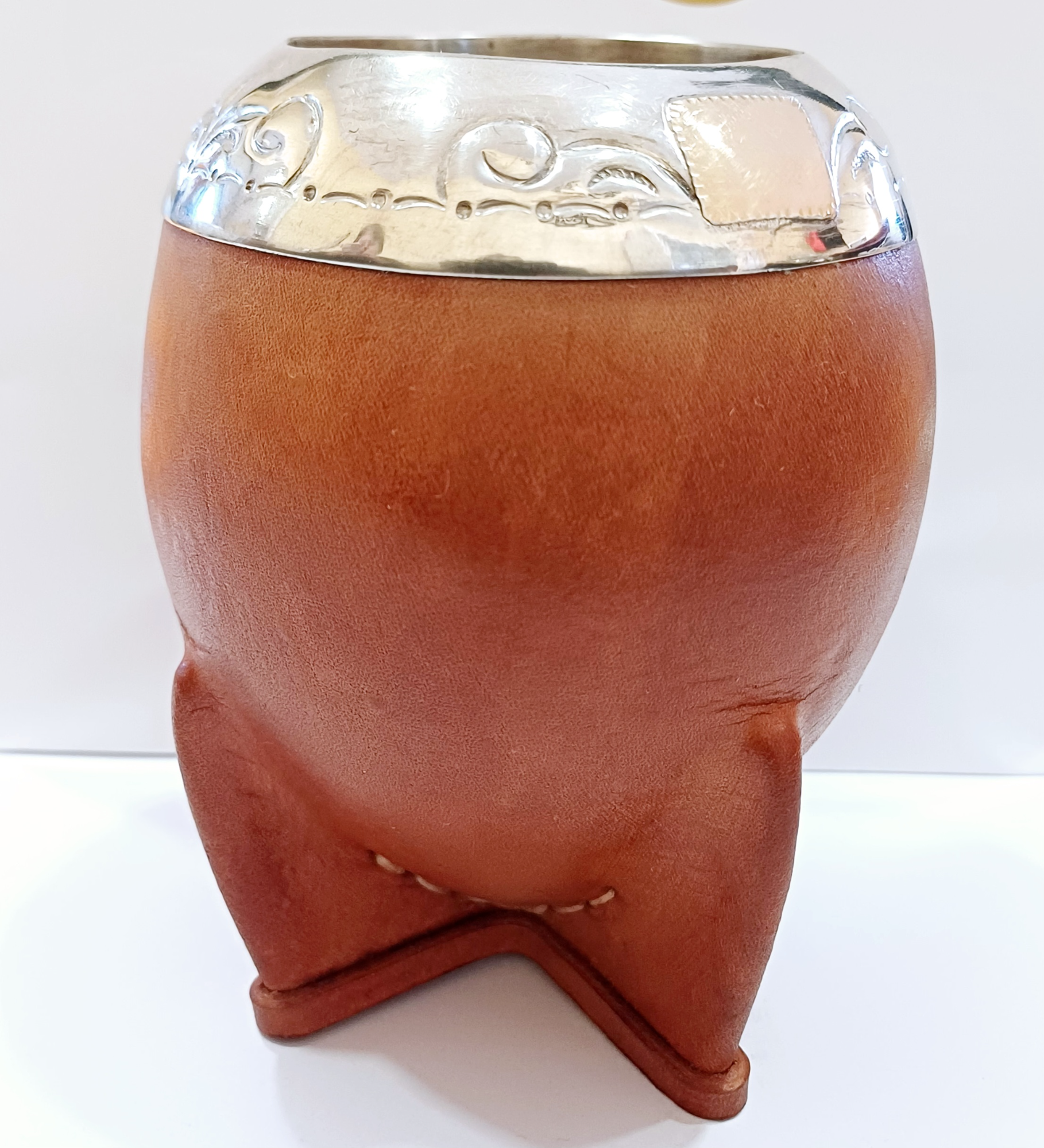 Mate Poro Modelo Torpedo boquilla de plata y oro – María Jesús Joyas