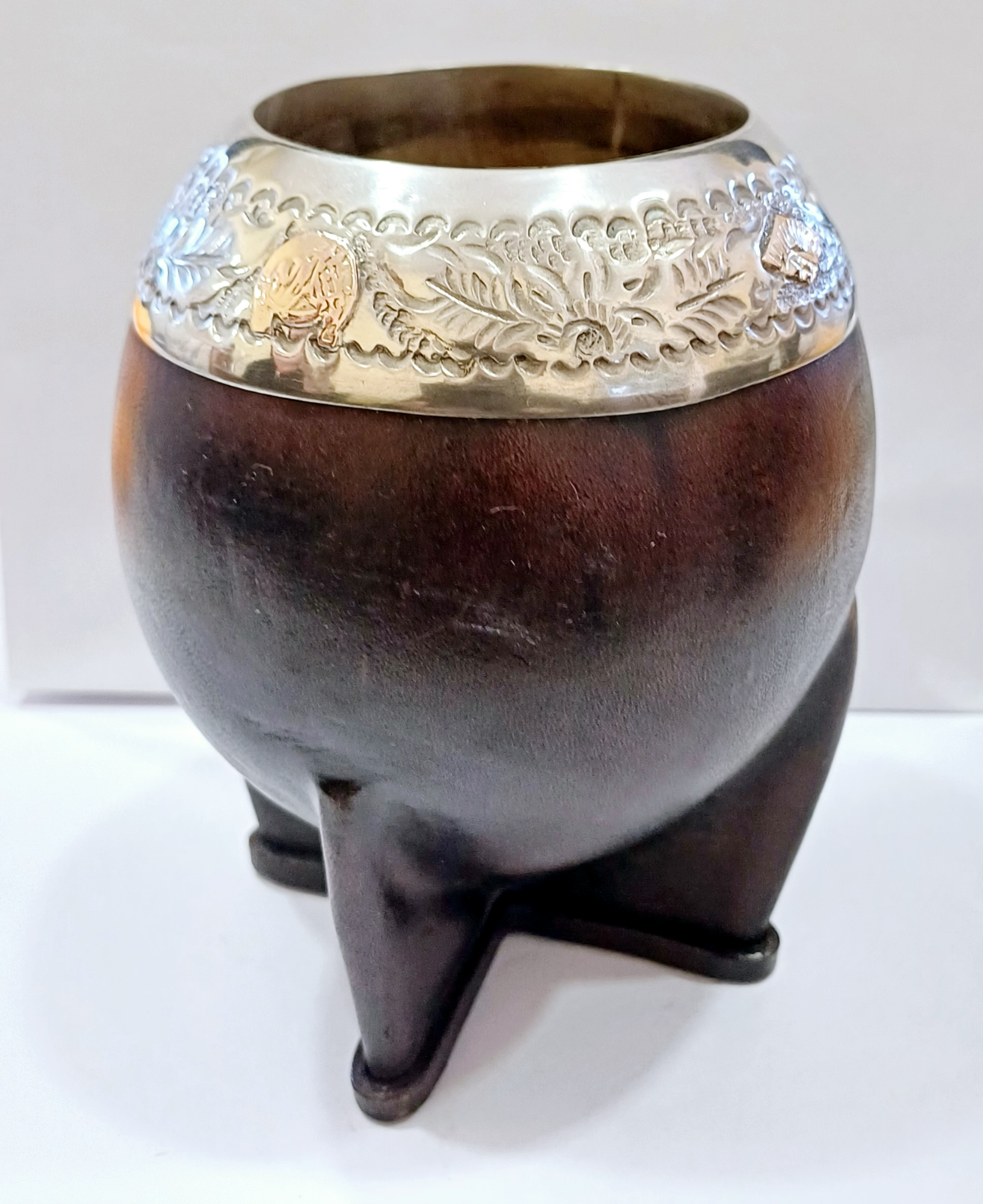 Mate Poro Modelo Torpedo boquilla de plata y oro – María Jesús Joyas