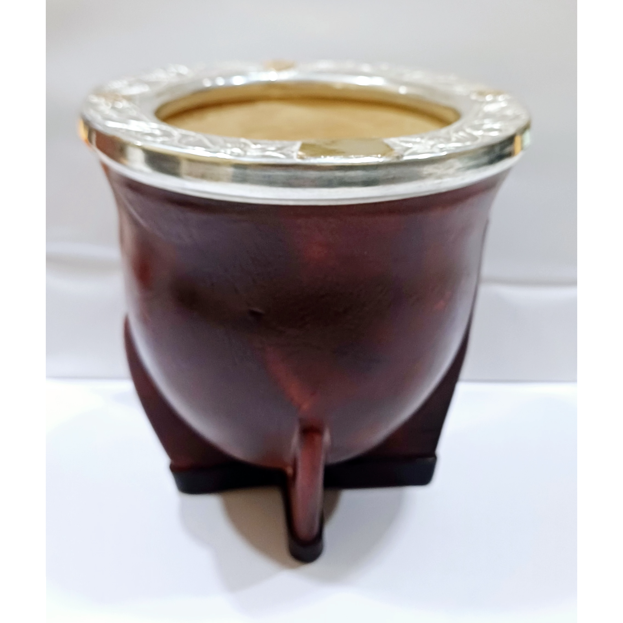 Mate Poro Modelo Camionero boquilla de plata y oro – María Jesús Joyas